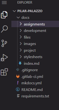 1. State of the art, project management and documentation - PILAR PALAZZO